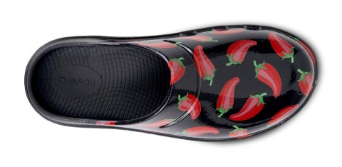 OOCLOOG LIMITED SANDAL BLACK CHILLI PEPPER - OOFOS